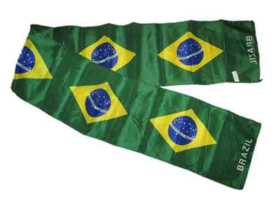 Brazil Brazilian Printed Knitted Style Scarf 6.5"x60.5" | eBay