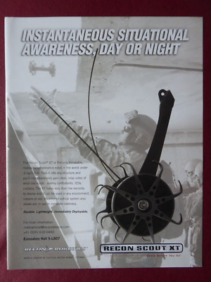 3/2012 PUB RECON ROBOTICS RECON SCOUT XT US ARMY MICRO ROBOT SYSTEMS ...