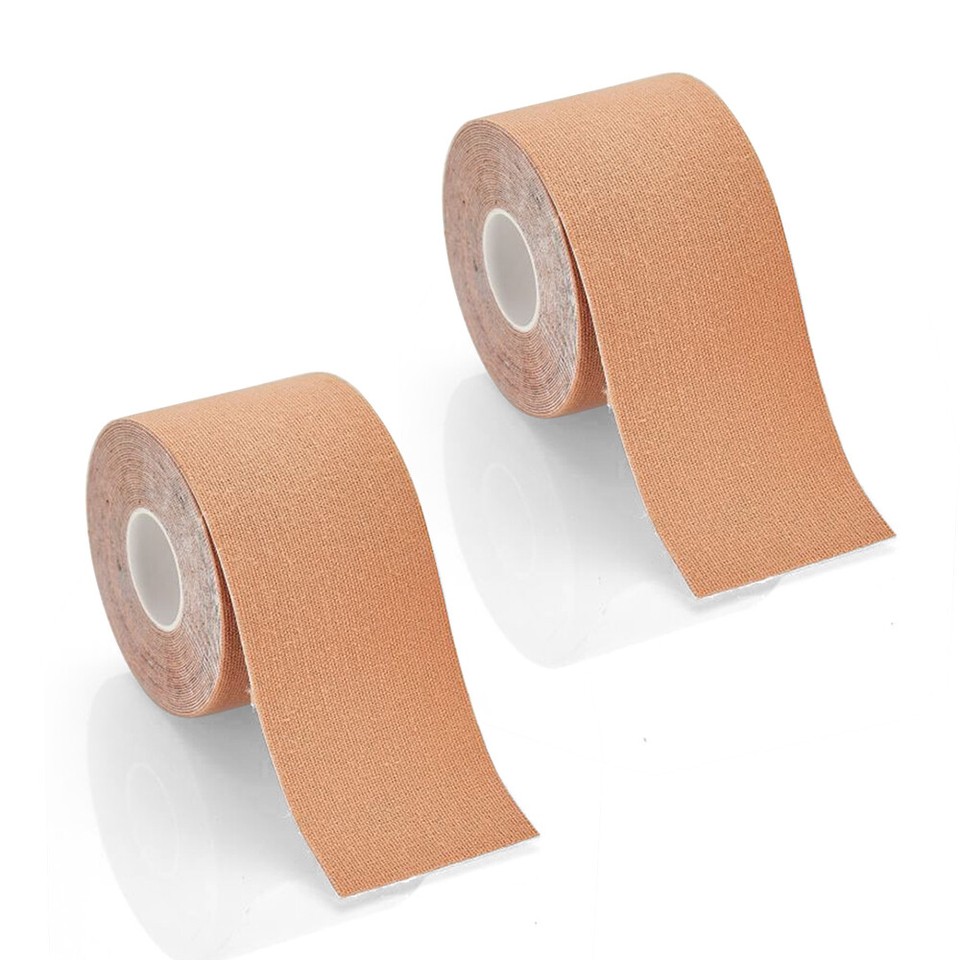 2 Rolls 5M Kinesiology Tape Waterproof Sports Muscle Physio Therapeutic ...