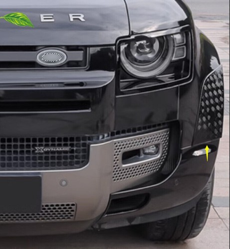 For Land Rover Defender 2020-2023 Glossy Black Front Bumper Anti ...