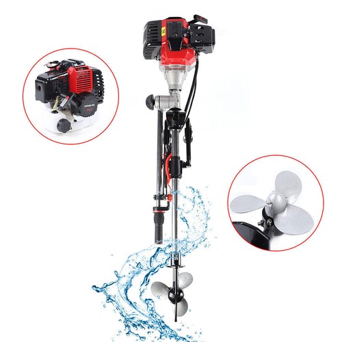 HANGKAI 2Stroke 6HP Outboard Motor Fishing Boat Engine Water Cooling ...