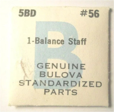 Bulova 5BD - Part #56 – Balance Staff - Factory Watch Replacement ...