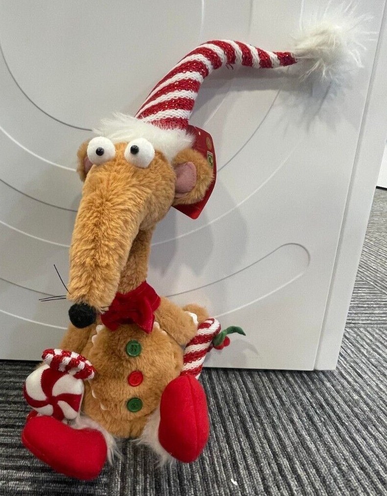 Gingerbread Rat Christmas Decoration Soft Plush Fabric Toy Home Decor ...