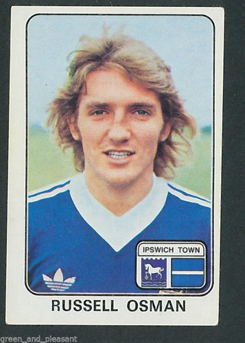 * Ipswich Town - Russell Osman * Panini Football 79 - 168 * sticker ...