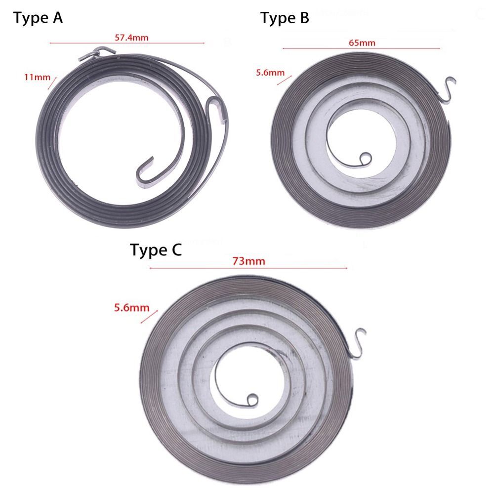 1Pcs Starter Spring Chain Pulling Plate Spring Iron Disc Parts 5200/ ...