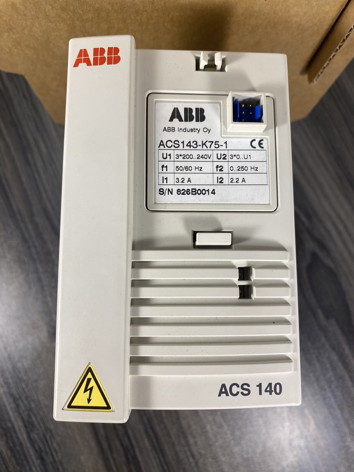 New ABB ACS143-K75-1 ACS140 AC Drive Frequency Converter 3.2A 1/2HP ...