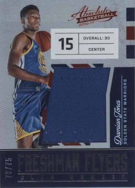 2016-17 Panini Absolute - Freshman Flyer Jumbo Jerseys #22 Damian Jones ...