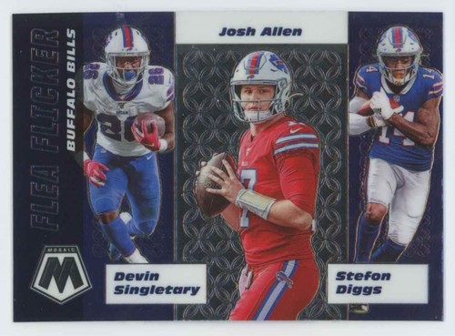 2020 Panini Mosaic Devin Singletary/Josh Allen/Sefon Diggs Philadelphia ...