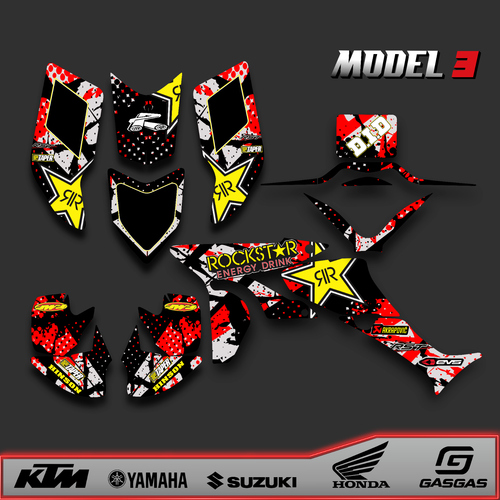 Gaphic kit for Honda TRX450R TRX 450 2006 /2014 full ATV graphic kit ...