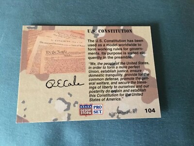 Lt Col Richard E Cole DEC’D AUTOGRAPHED 1991 Card w/COA Doolittle ...