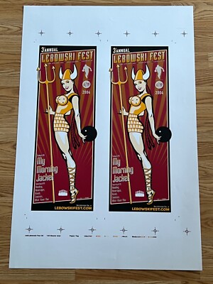 The Big Lebowski Fest My Morning Jacket Original 2 Concert Poster Proof ...