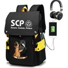 SCP Foundation Backpack Laptop Bags Men Women Travel Bags USB Oxford ...