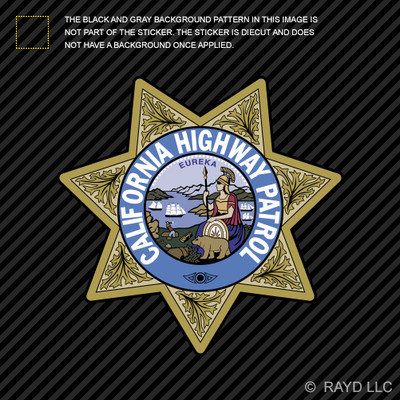 California Highway Patrol Seal Sticker Decal Self Adhesive Vinyl CHP ...