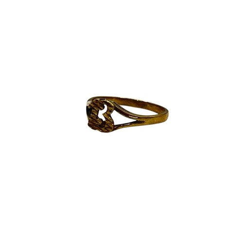 9ct 9K Yellow Gold Number 13, 13th Birthday Signet Ring Size O1/2 ...