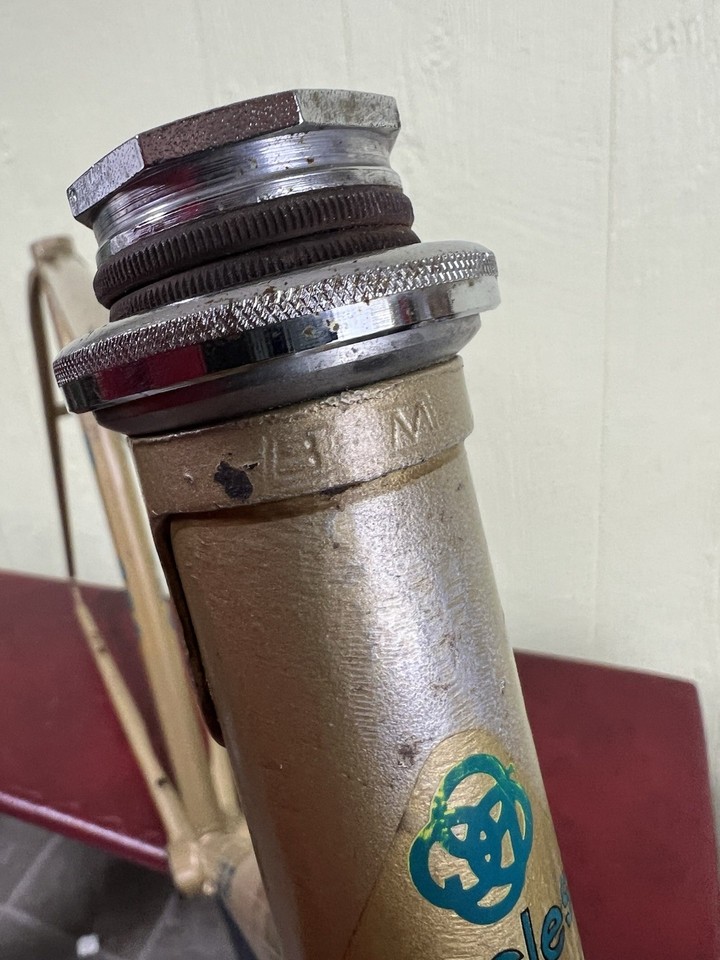 Vintage GITANE RACING TOURING BICYCLE FRAME & Forks Stamped B M 72 Gold ...