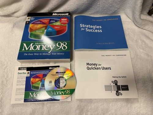 MICROSOFT MONEY 98 COMPLETE IN RETAIL BOX SOFTWARE CD-ROM | eBay