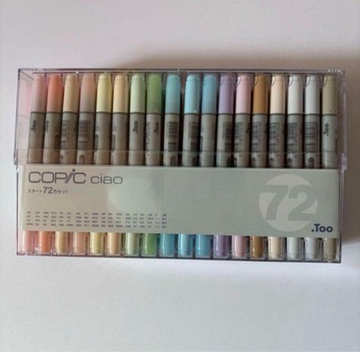 Copic Ciao 72 Color Set Start Kit Marker Pens for Anime Comic Manga ...