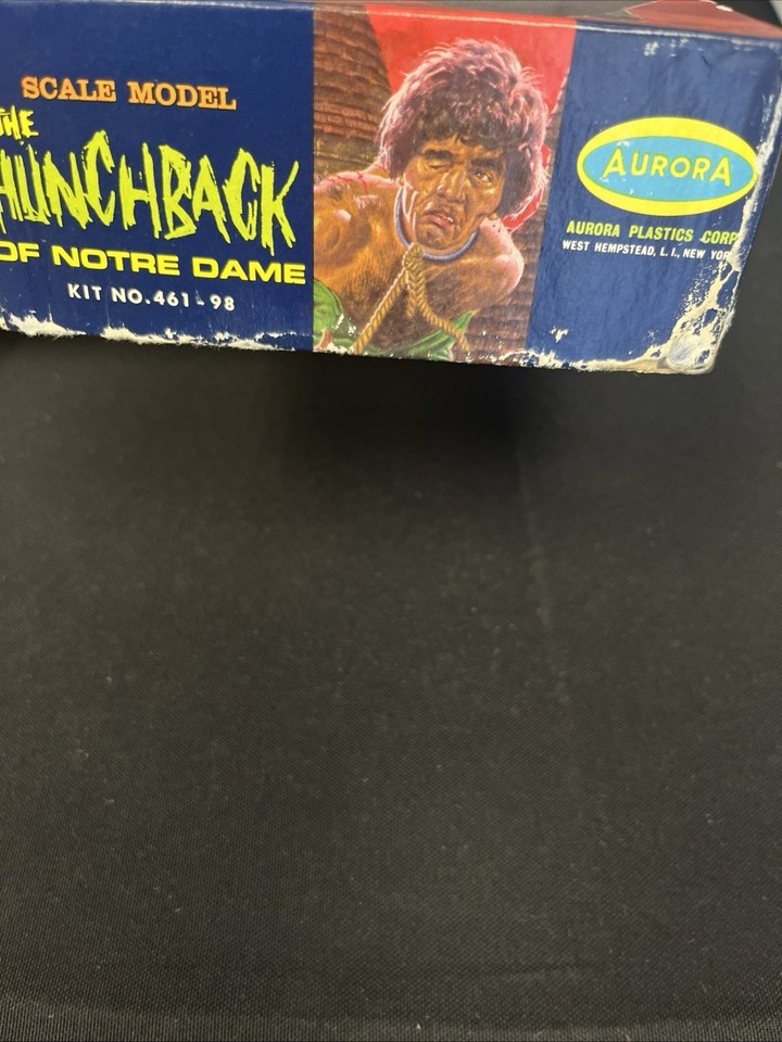 1963 Aurora Hunchback Of Notre Dame Complete Model Kit 461-98 | eBay