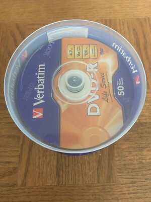 Verbatim DVD-R 120 Minutes CD 1ea 50 Pack-Brand New-SHIP N 24 HOURS | eBay