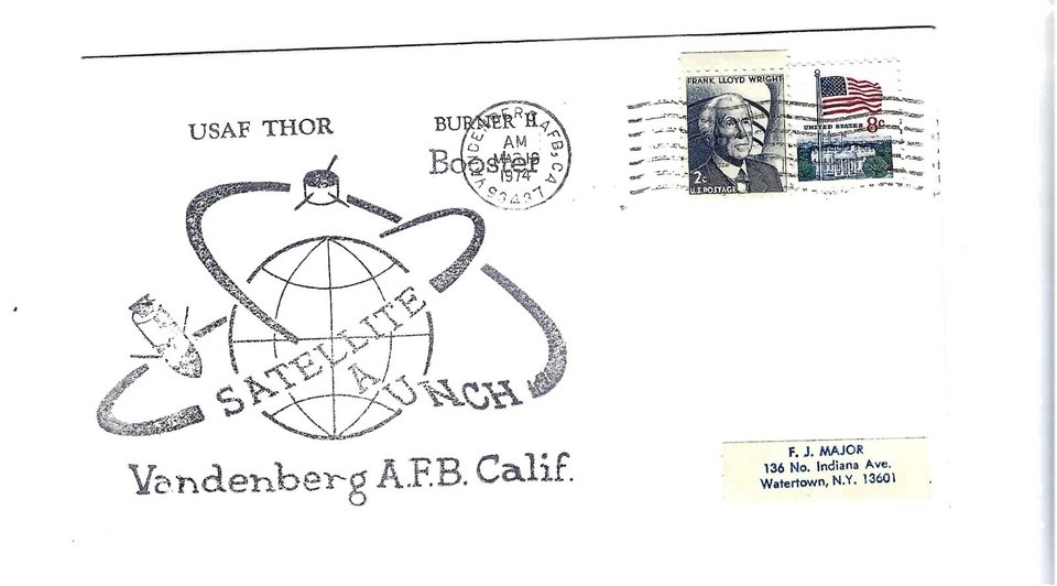 1974 USAF Thor Satellite Launch Vandenberg AFB Burner H Booster | eBay