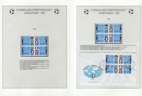 Soccer 1978 D57 Peru 2 Bl of 4v MNH + FDC Football | eBay