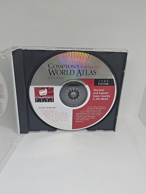 Compton's Interactive World Atlas 1997 Edition PC CD-ROM Windows ...