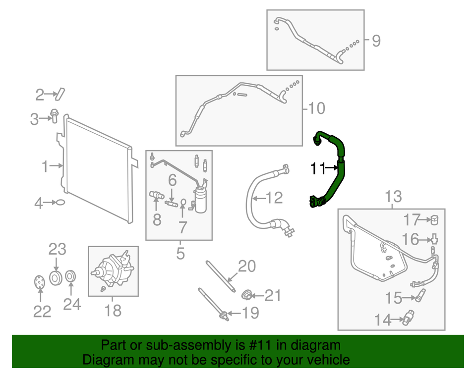 Genuine Ford Connector Hose 8L2Z-19867-D | eBay