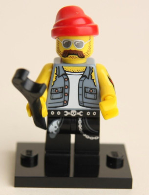 LEGO 71001 Series 10 MOTORCYCLE MECHANIC COL169 Minifigure Minifig 100% ...