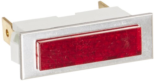 Snap in Rectangular Indicator Light 0.375" x 1.28" Panel Cutout 0.250 Quikcon... 662381795052| eBay