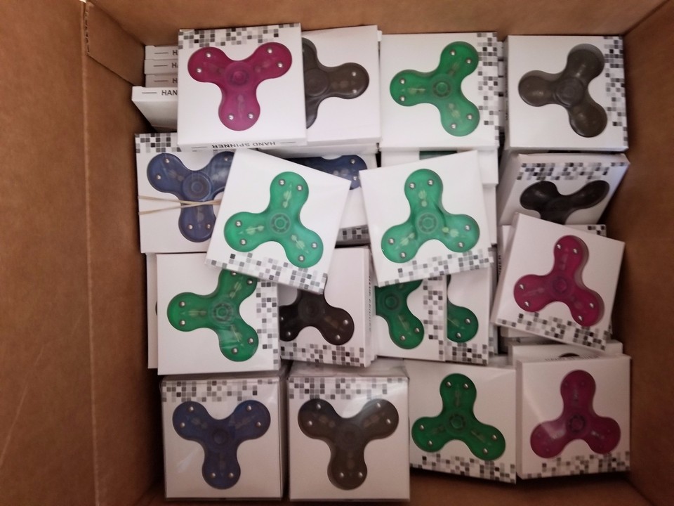 500 Mixed New Fidget Spinners Chrome, Bluetooth LED BULK Wholesale LOT ...