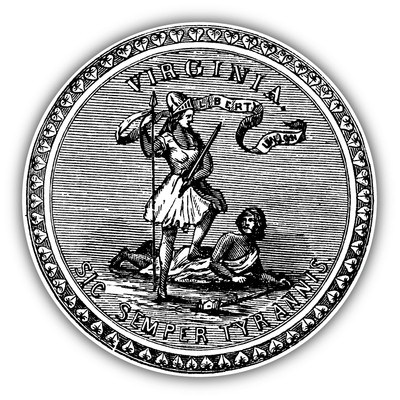 Virginia USA State Retro Label Car Bumper Sticker Decal 5'' x 5'' | eBay