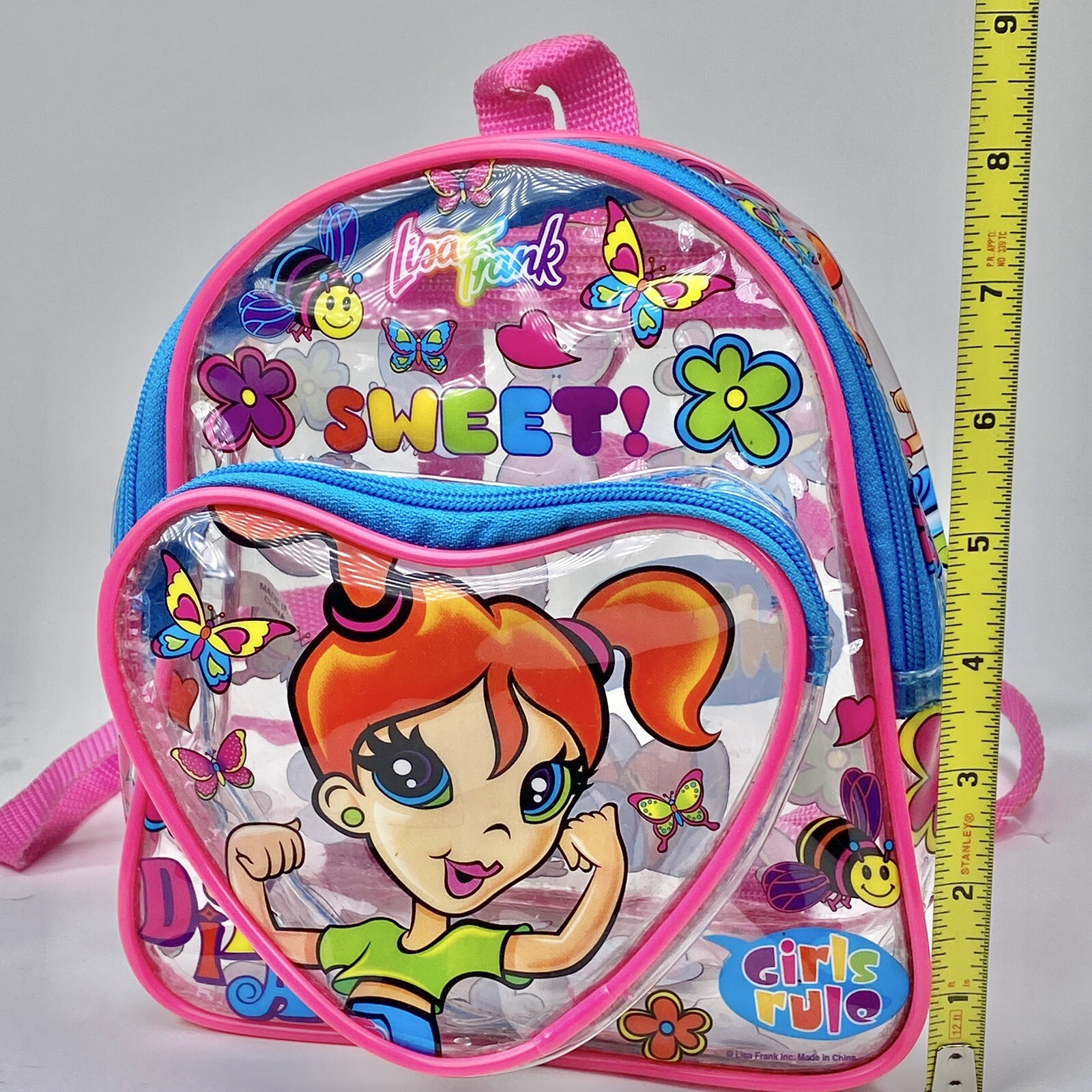 Vtg Lisa Frank Clear Mini Backpack Sweet Diva Girls R… - Gem