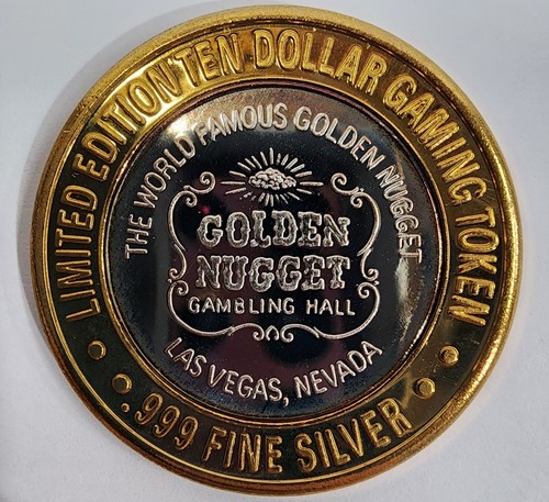 Golden Nugget Gambling Hall $10 999 Fine Silver Limited Edition Gaming ...