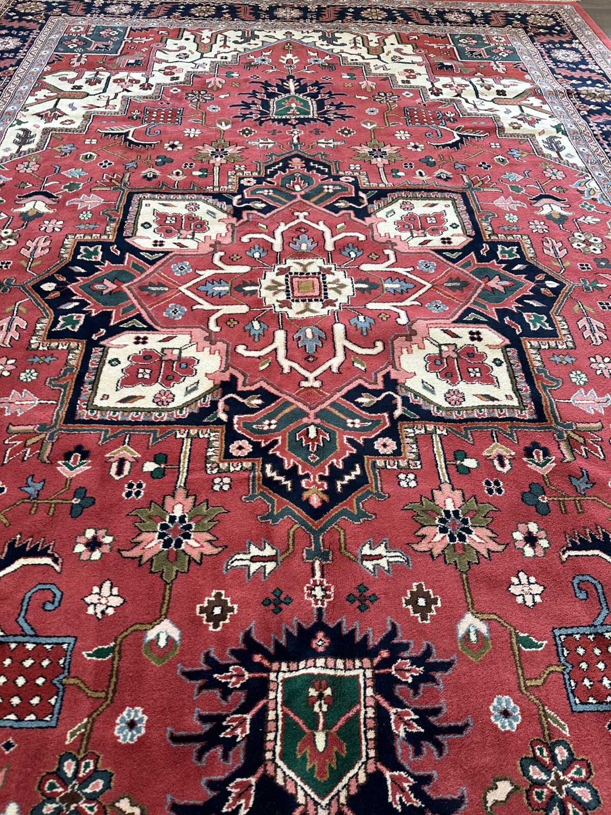 New Top Quality Pink Palace Size Rug Handmade in India, Geometric ...