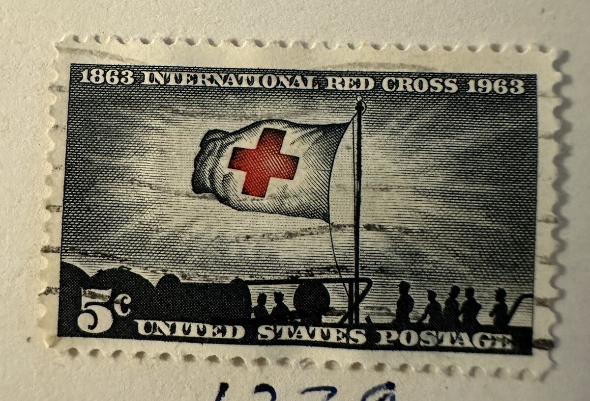 STAMP US SCOTT 1239 "International Red Cross" 5 CENT 1963 USED | eBay