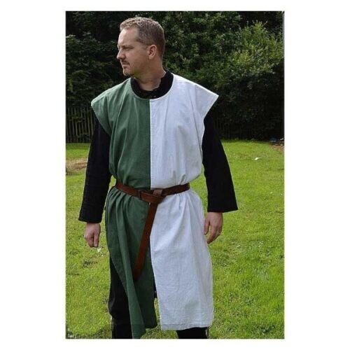 Medieval Knight Costume Mens Tunic Open Side Men Cosplay Reenactment ...
