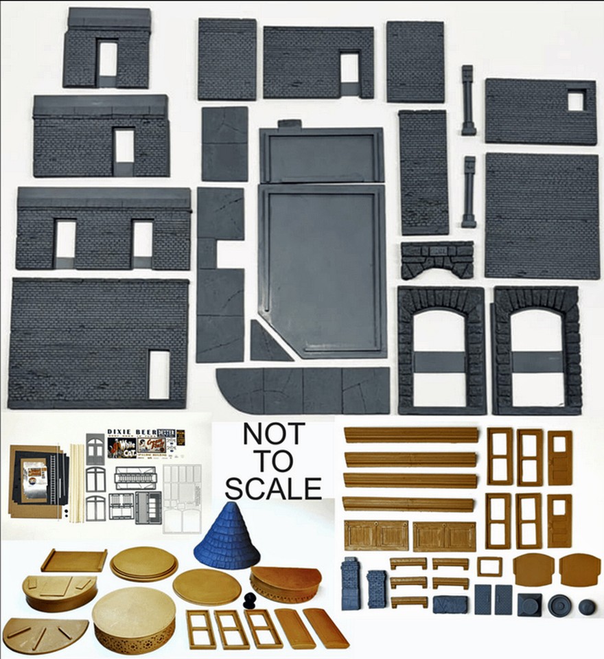 THOMAS YORKE M. SPILLANE BUILDING O On30 Model Railroad Unptd Resin Kit ...