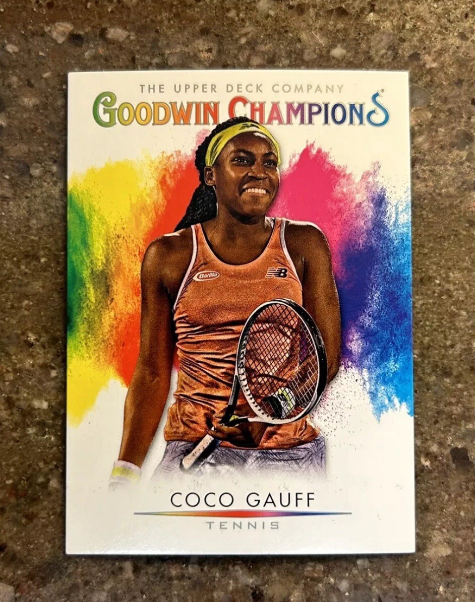 2021 Goodwin Champions Of COCO GAUFF COLOR SPLASH ROOKIE RC CARD #135 ...