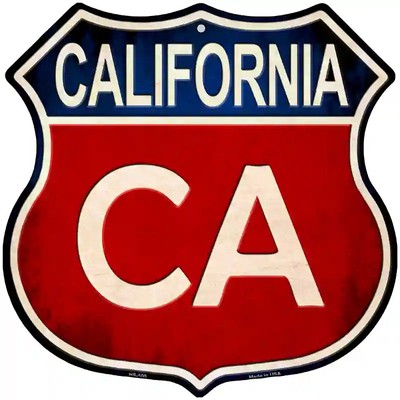 California Metal Novelty Highway Shield Sign | eBay
