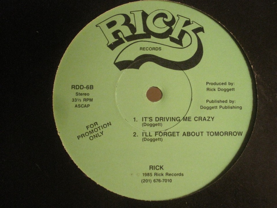RICK THE FUNKY MONKEY 12" ORIG '85 RDD-6 DOGGETT RARE HIP HOP BOOGIE ...