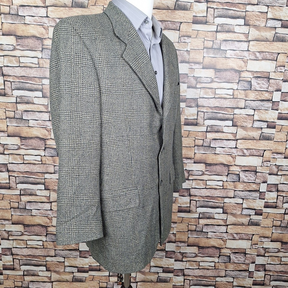 Thomas Churchill Mens 42S Sport Coat Jacket Gray Plaid Knit Canada | eBay