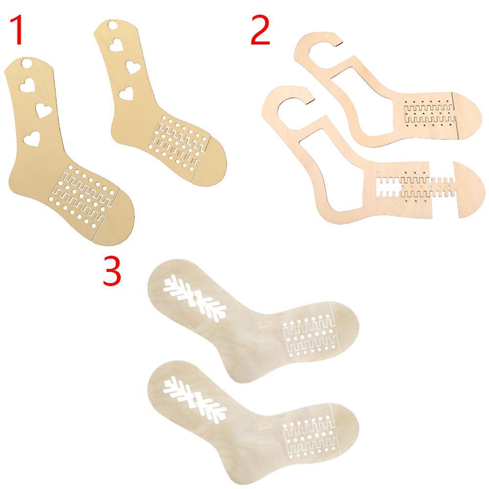 For Beginners Hand Wooden DIY Knitting Mold Sock Forms Sock Blocker ...