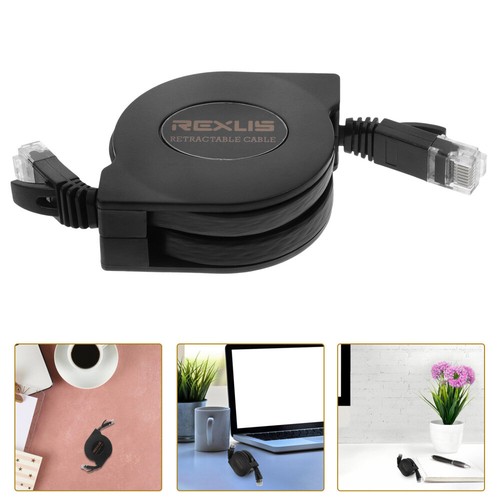 NEW Retractable Cat6 Ethernet Cable Network Digital Mbps Transmitting ...