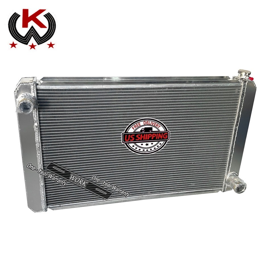 28"Wide Core Universal Aluminum Radiator Fit Chevy Configuration Engine ...