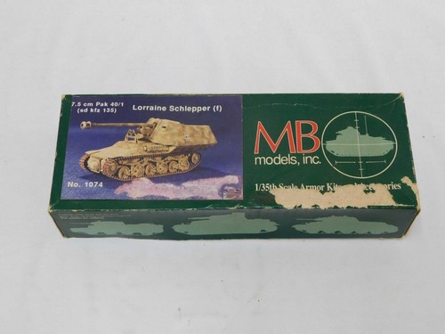 1/35 MB Models Lorraine Schlepper F 7.5cm Pak 40/1 German Tank Resin ...