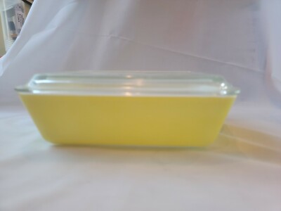 Vintage Pyrex Yellow Casserole/Refrigerator Dish 0503 With Ribbed Lid ...