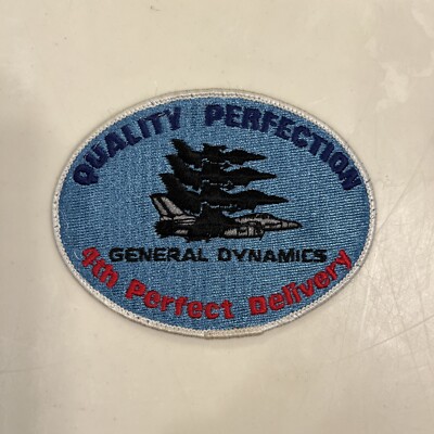 Vintage General Dynamics Quality Perfection 4th Perfect Delivery Patch ...