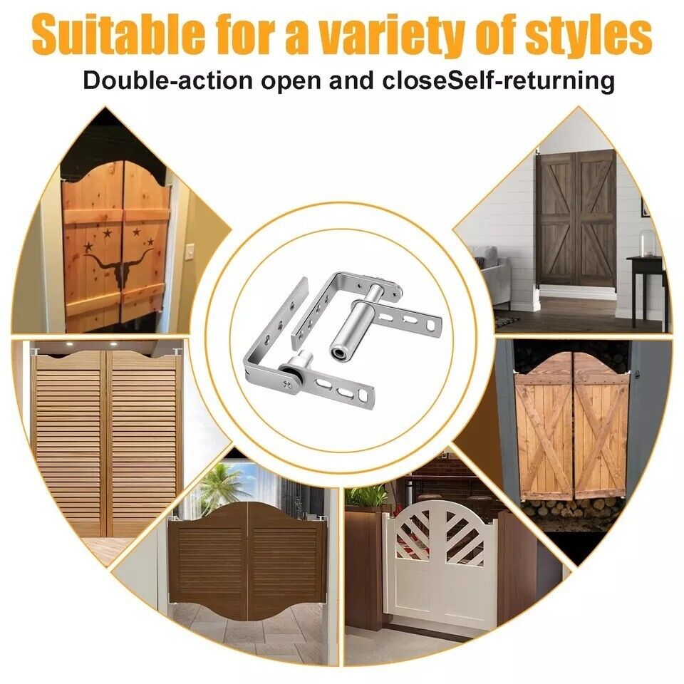 Heavy-Duty Self-Return Swinging Doors Hinge Saloon Door Hinge for Swing ...