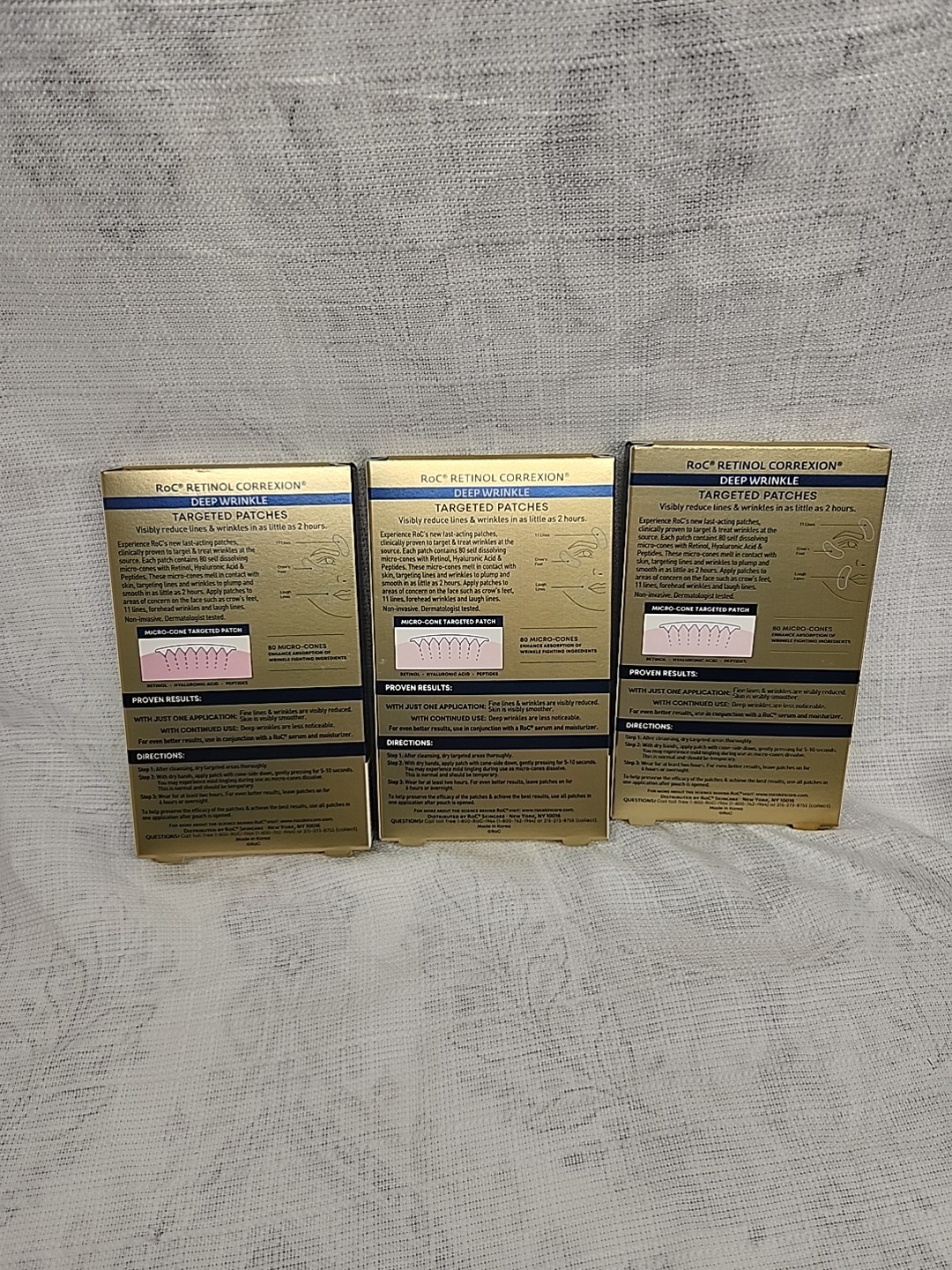 Retinol Wrinkle Reducer Patches - 6 Count (Pack Of 3) 840103211473| eBay