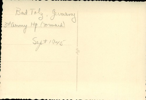 1945 WWII Lt Jardine's 48th Reinf BN Bad Tolz Germany Photo Jeep, 3rd ...